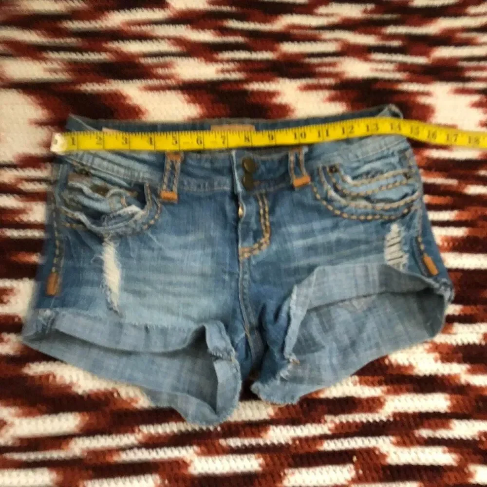 Shorts | Y2k 200s Micro Mini Baddie Low Rise Denim Jean Shorts ...